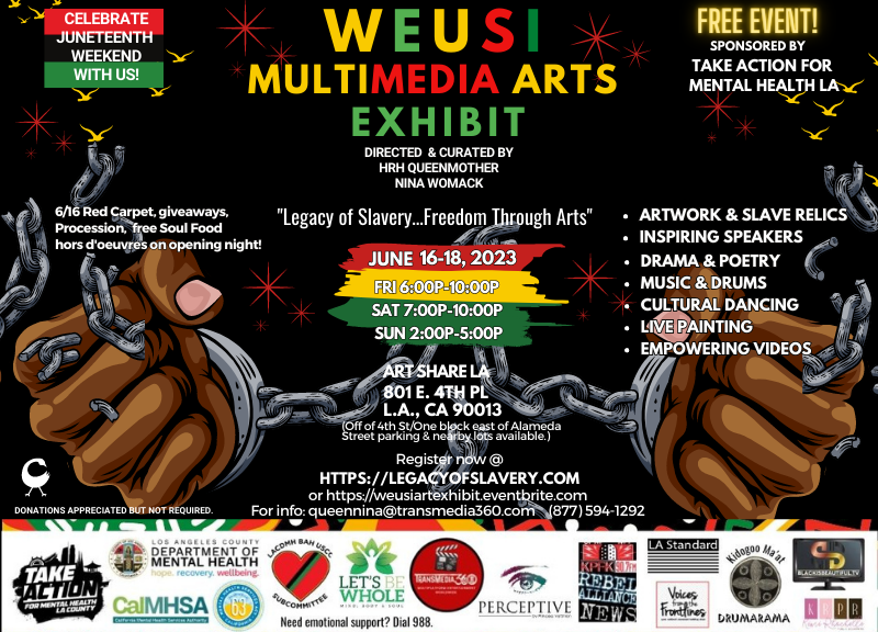 Celebrate Juneteenth weekend at the Weusi Art Exhibition at Art Share LA